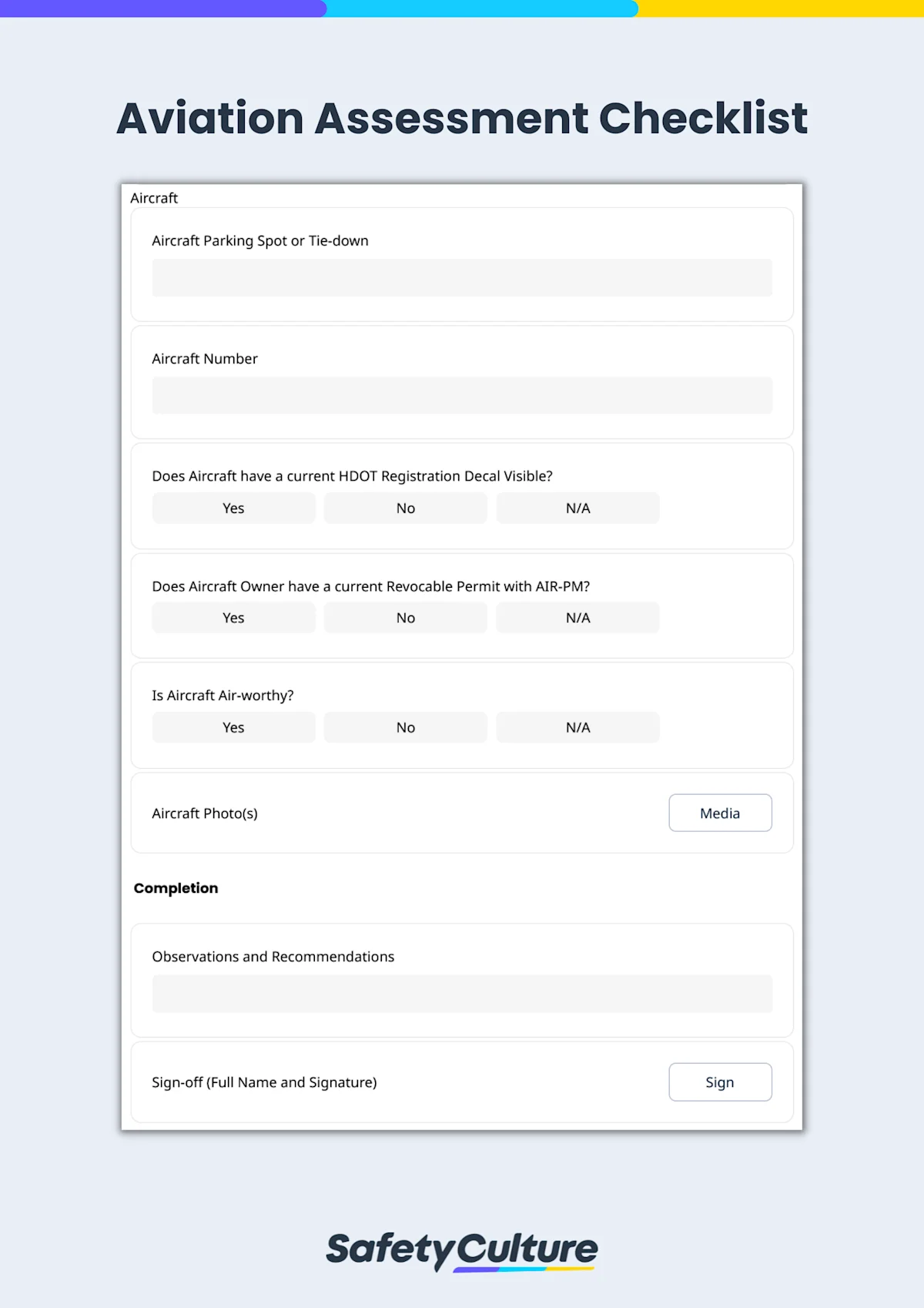 Free Aviation & Preflight Checklists | PDF | SafetyCulture
