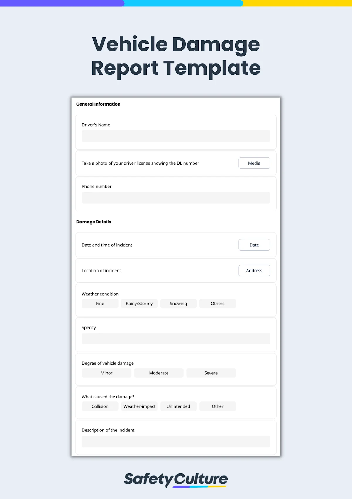 Free Vehicle Damage Report Templates | PDF | SafetyCulture