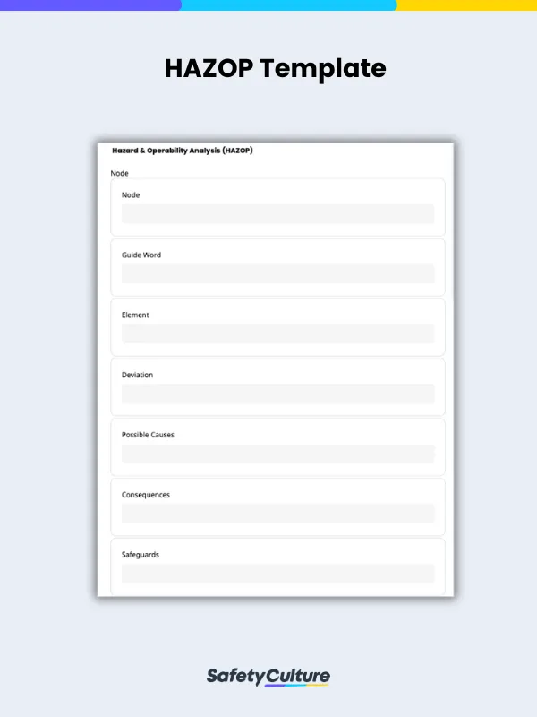 Free HAZOP Template & Checklist | PDF | SafetyCulture