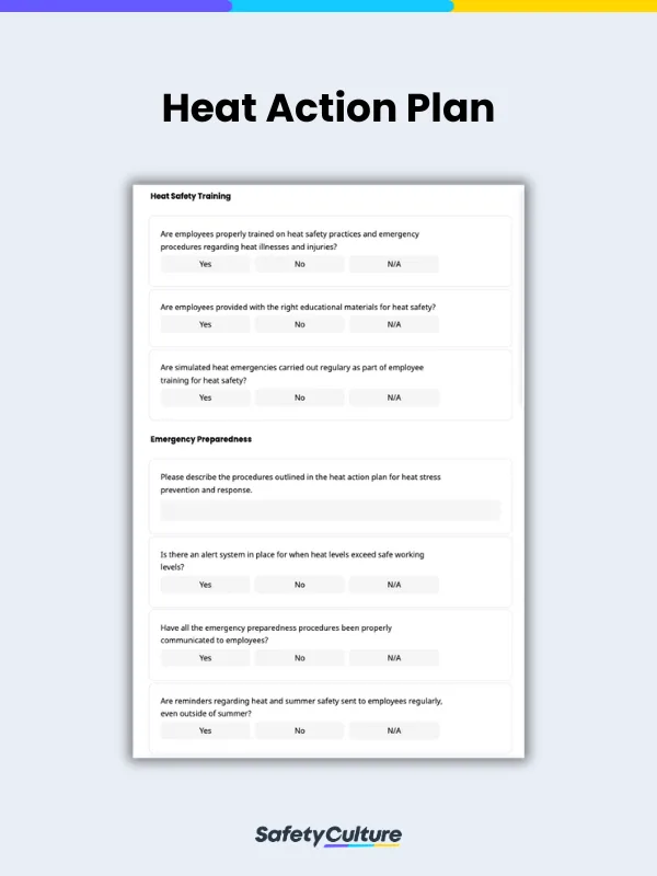 Free Heat Action Plan | PDF | SafetyCulture