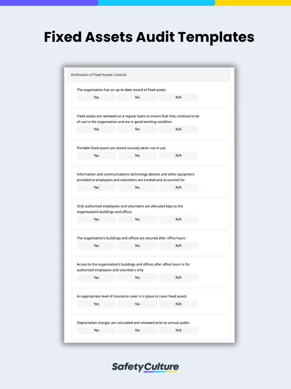 Free Fixed Assets Audit Template | PDF | SafetyCulture