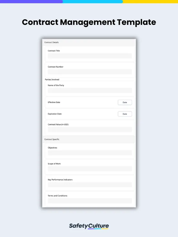Free Contract Management Template | PDF | SafetyCulture