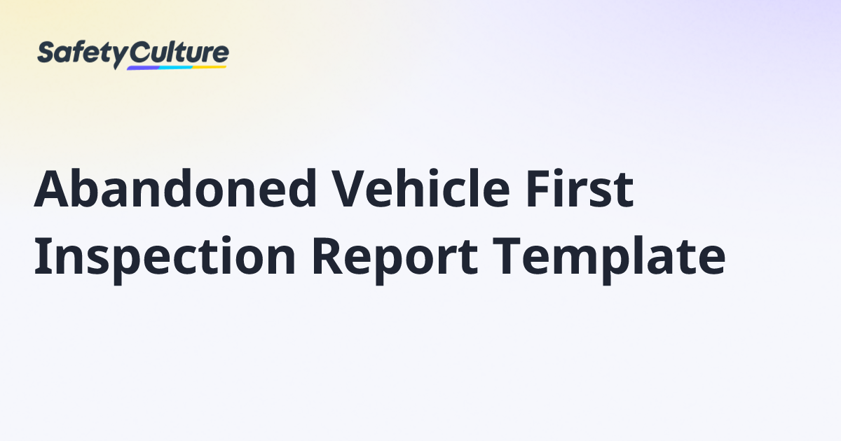 Report Abandoned Vehicle Los Angeles