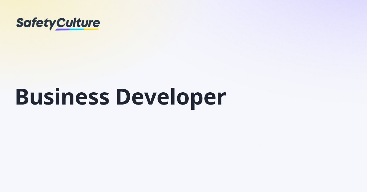 Business Developer | Free Course