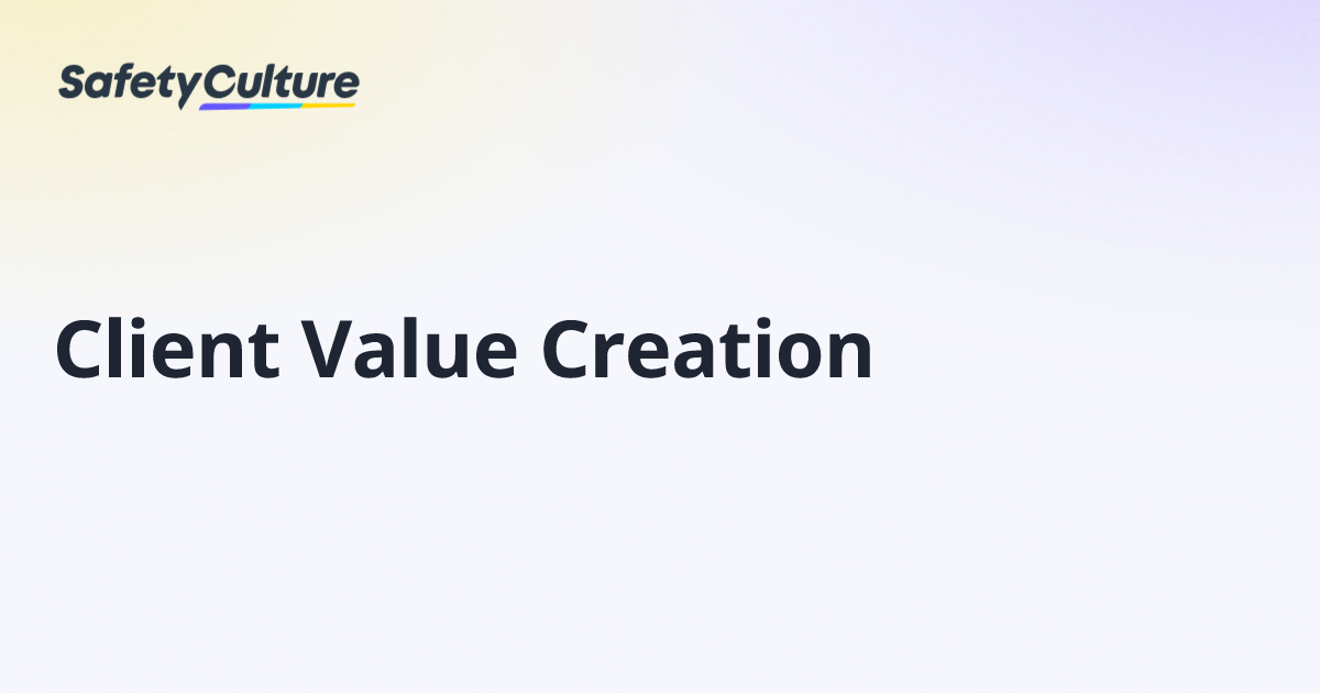Client Value Creation | Free Course