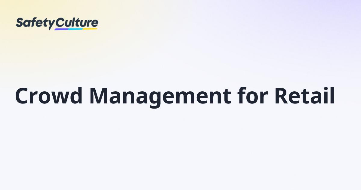 Crowd Management for Retail | Free Course