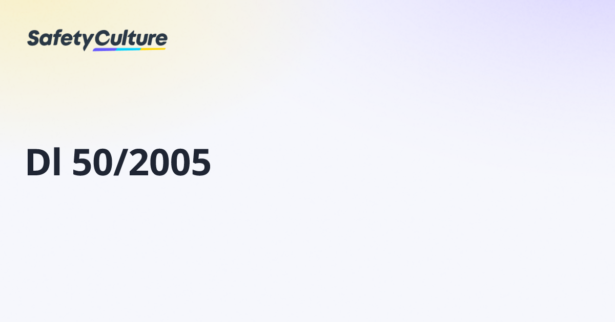 Dl 50/2005 | Free Template