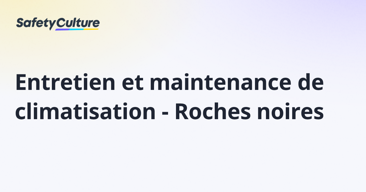 Entretien et maintenance de climatisation - Roches noires | Free Template