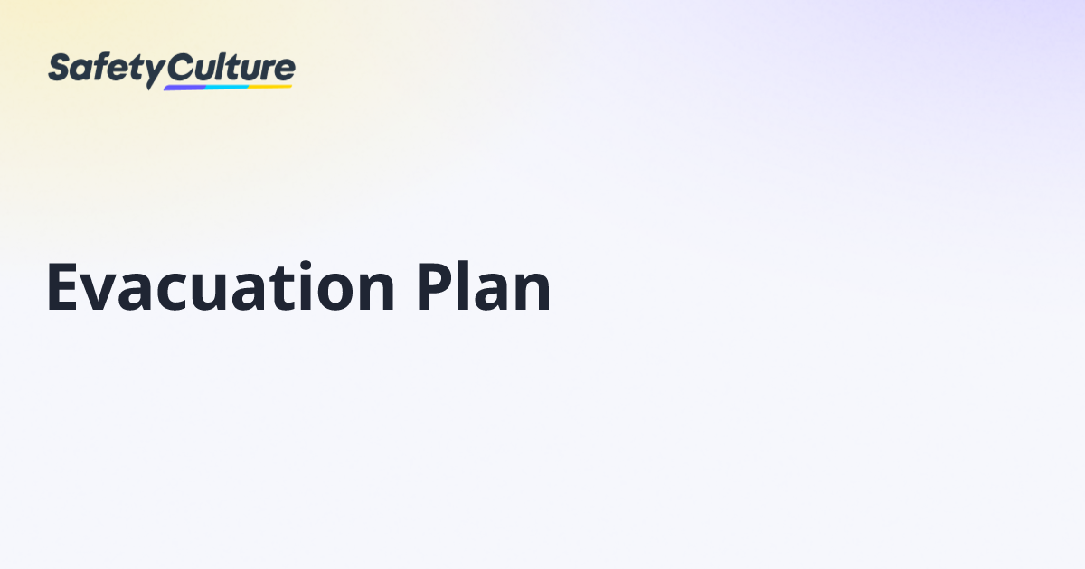 Evacuation Plan | Free Course