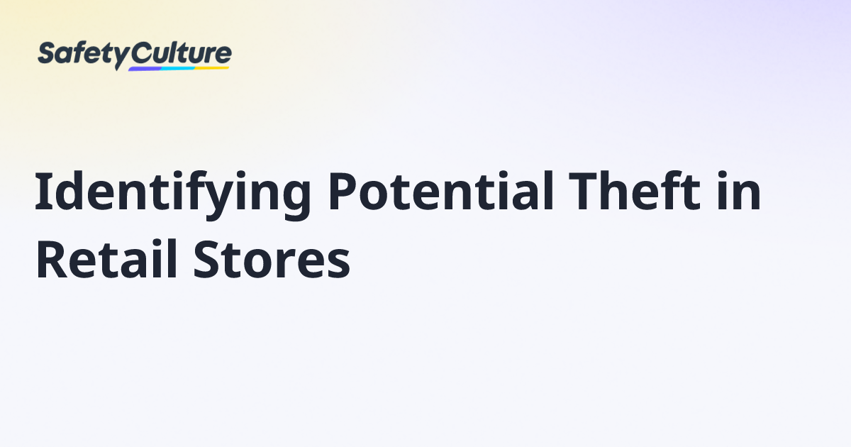 Identifying Potential Theft in Retail Stores | Free Course
