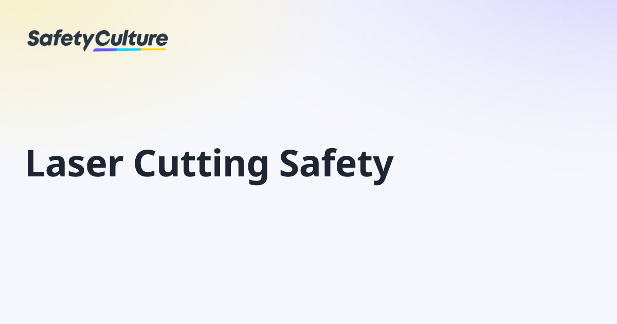 Laser Cutting Safety | Free Course