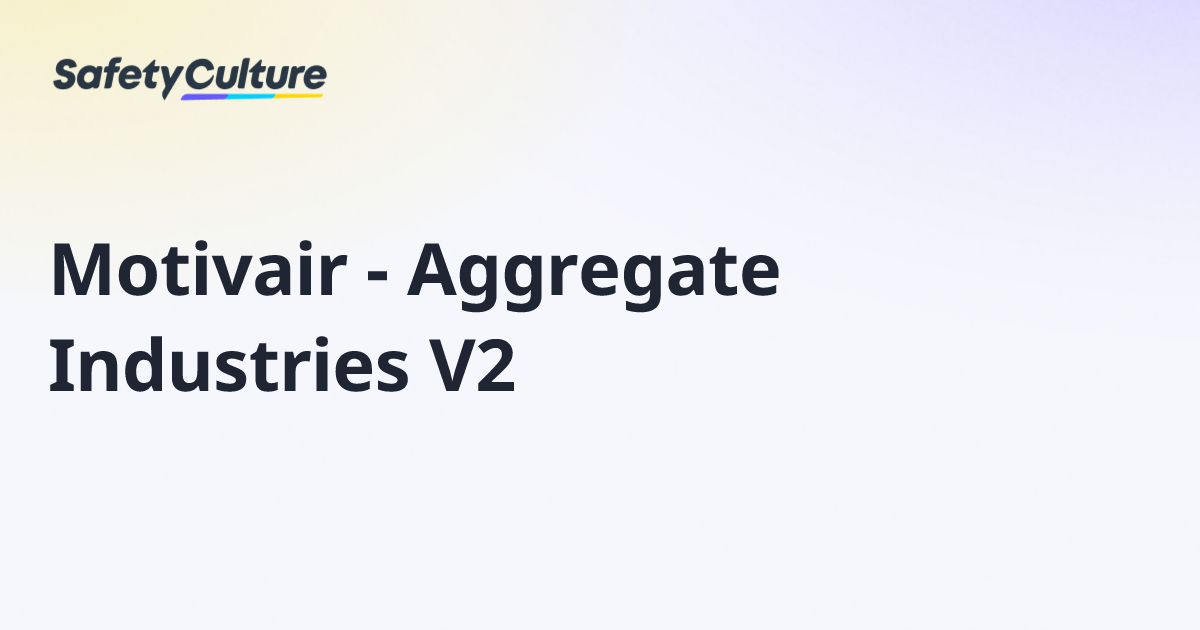 Motivair - Aggregate Industries V2 | Free Template