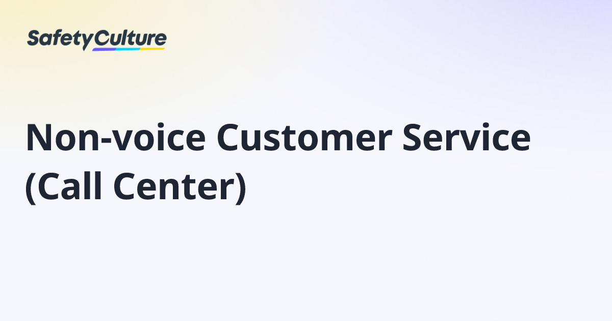 Non-voice Customer Service (Call Center) | Free Course