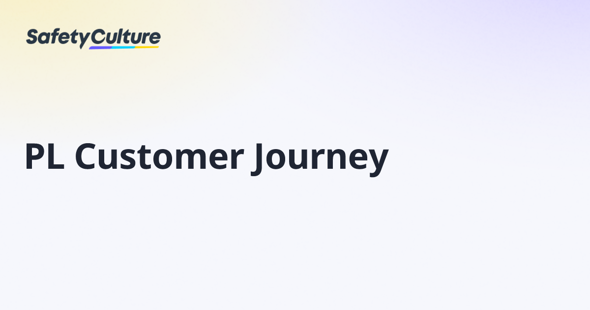 PL Customer Journey | Free Template