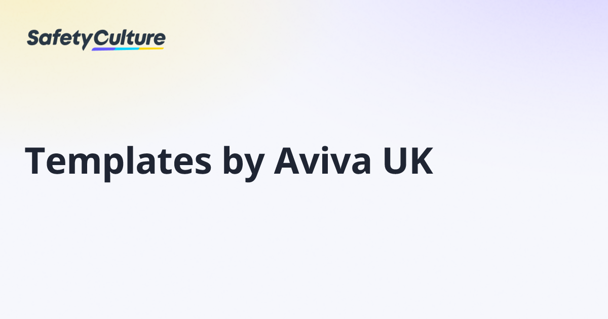 Templates by Aviva UK
